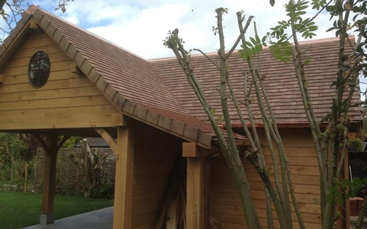 Dakwerk Eiken Bijgebouw - JD Construct | JD Construct